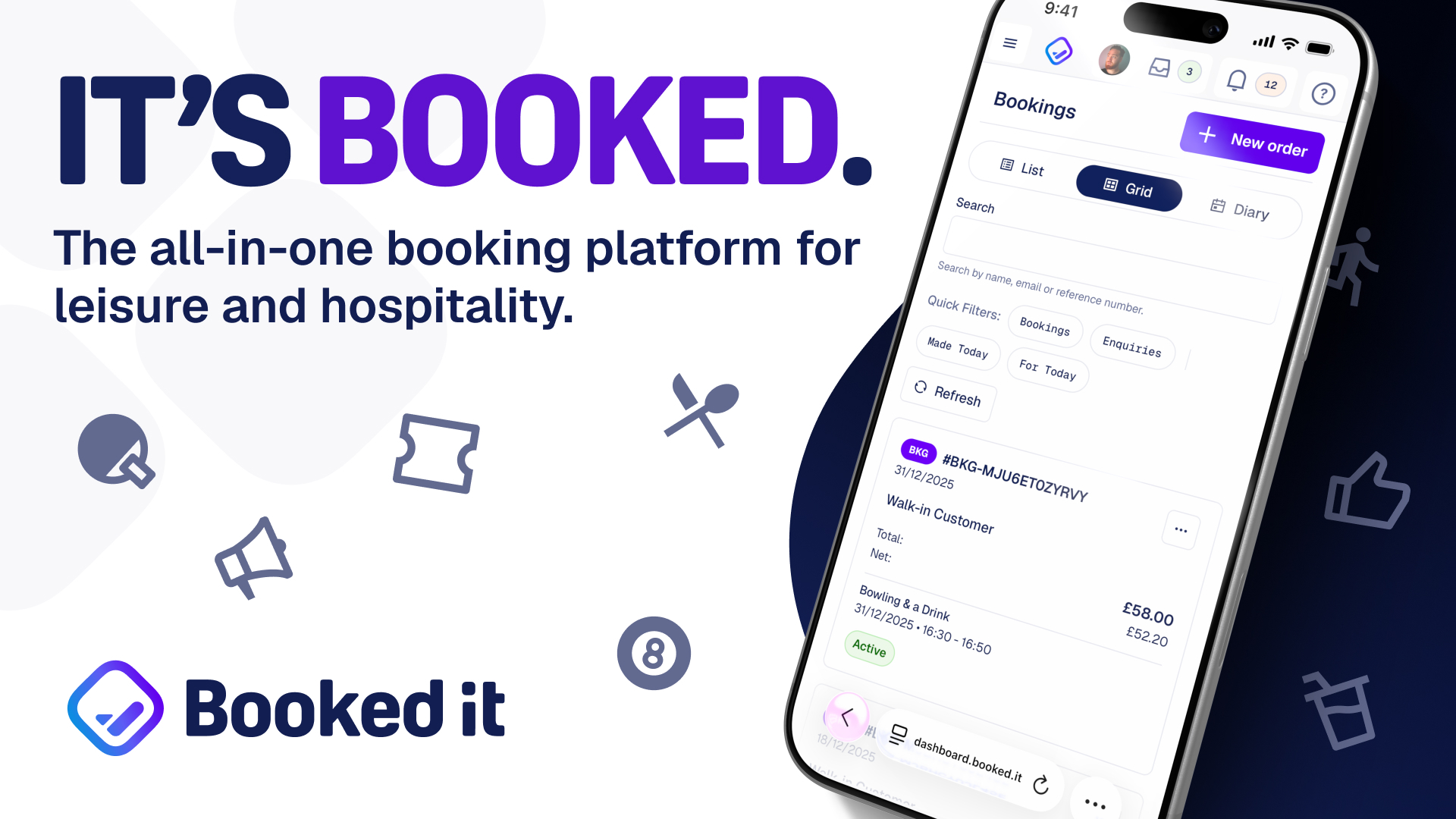 Booked it - The all-in-one booking platform for leisure and hospitality